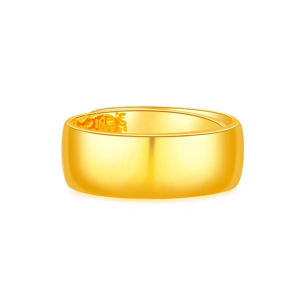 Hidden Fortune 999 Pure Gold Ring (THICK) - SK Jewellery