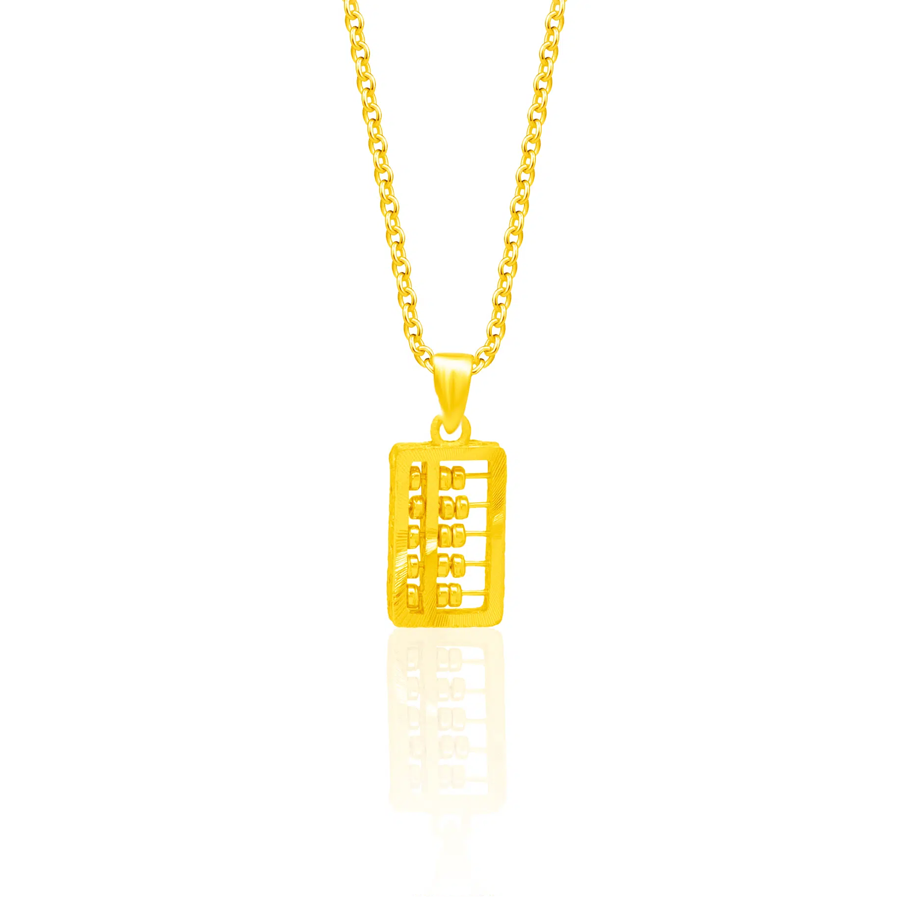 Abacus Charm 999 Pure Gold Pendant - SK Jewellery