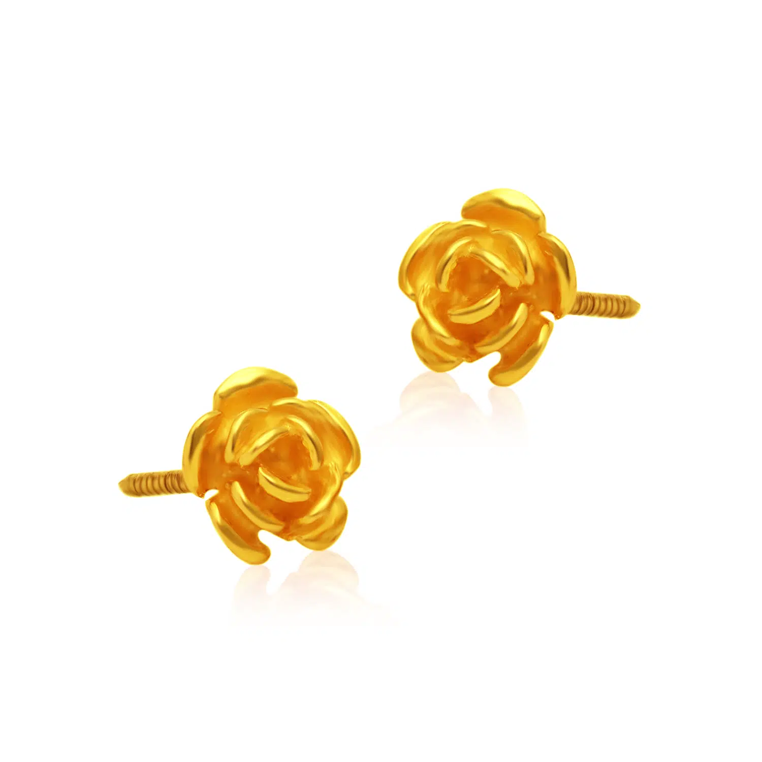 Eternal Bloom 916 Gold Stud Earrings - SK Jewellery