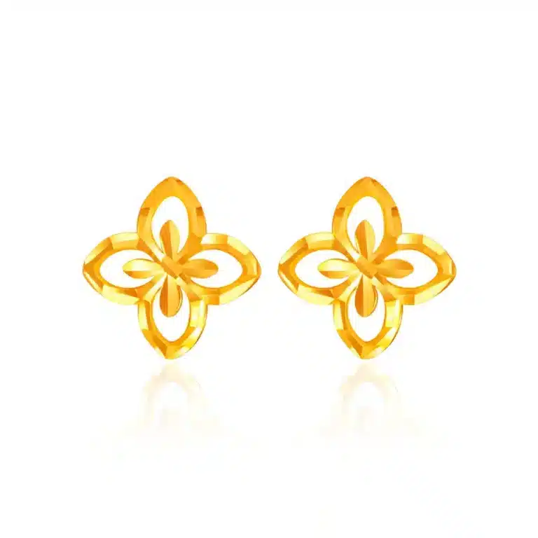999 & 916 Gold Earrings for Women | SK Jewellery Malaysia