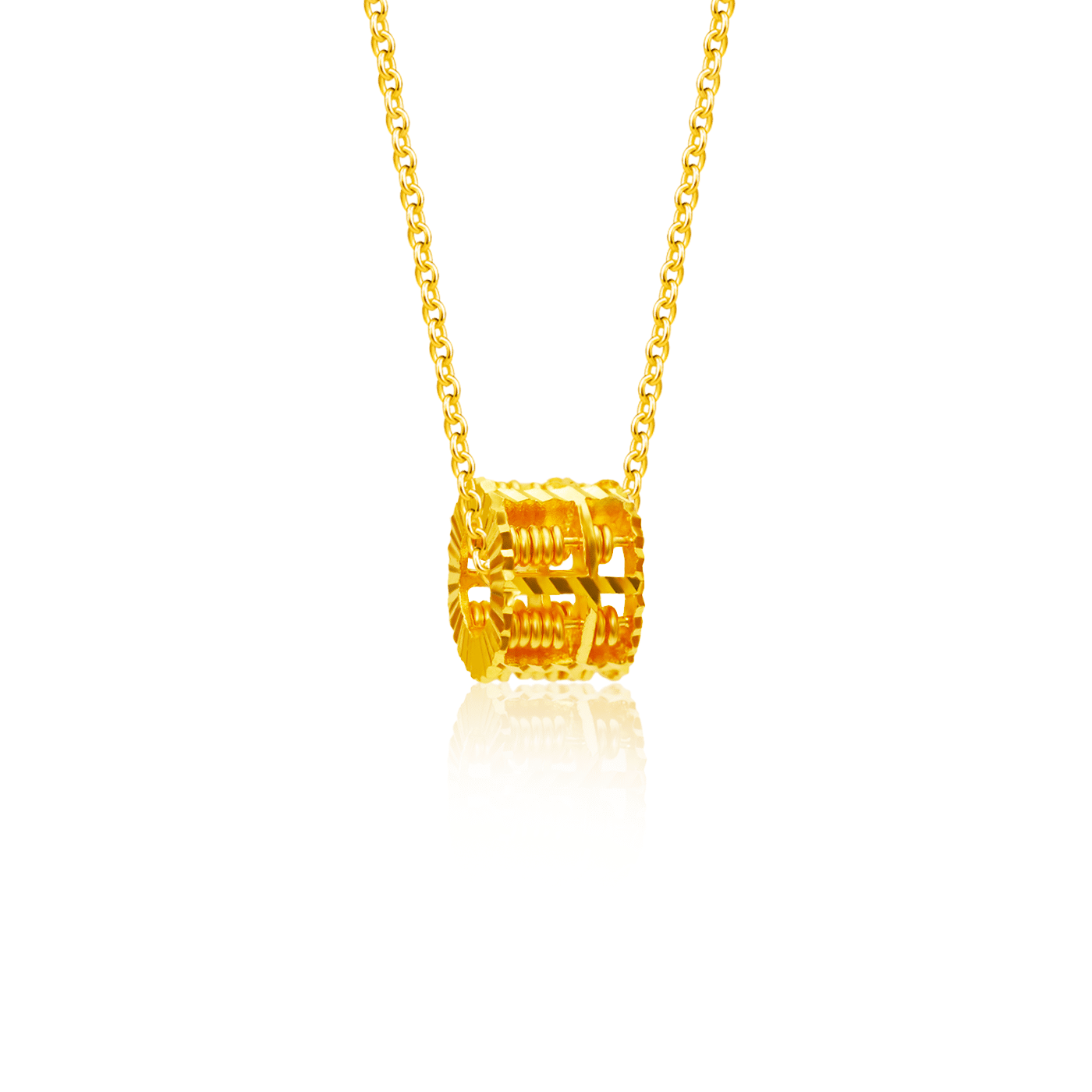 SK 916 Golden Count Abacus Gold Pendant | SK Jewellery