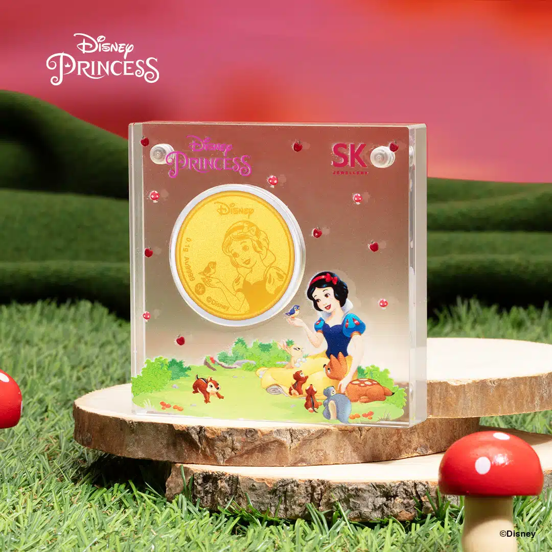 Disney Princess Snow White 999 Pure Gold Coin (0.1G) - SK Jewellery